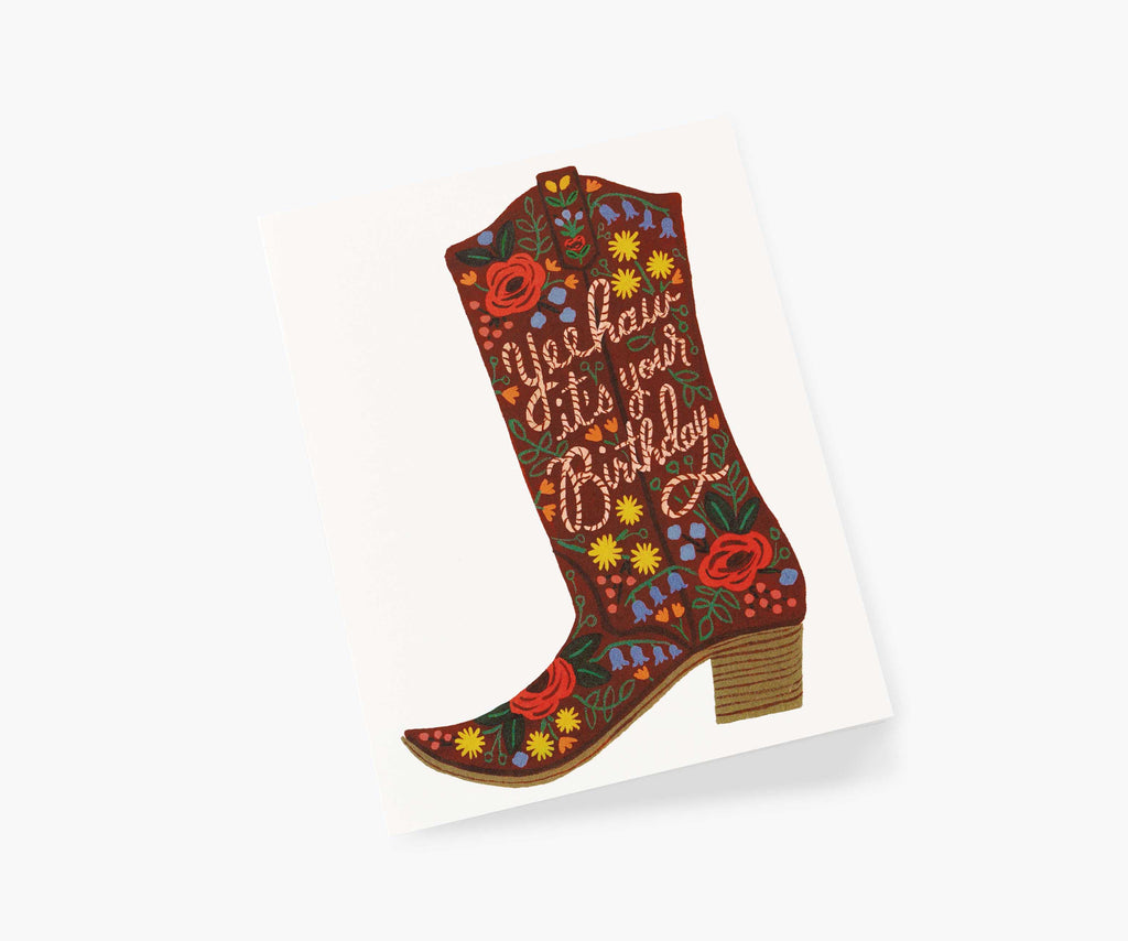 Birthday Boot Greeting Card | Rifle Paper Co.