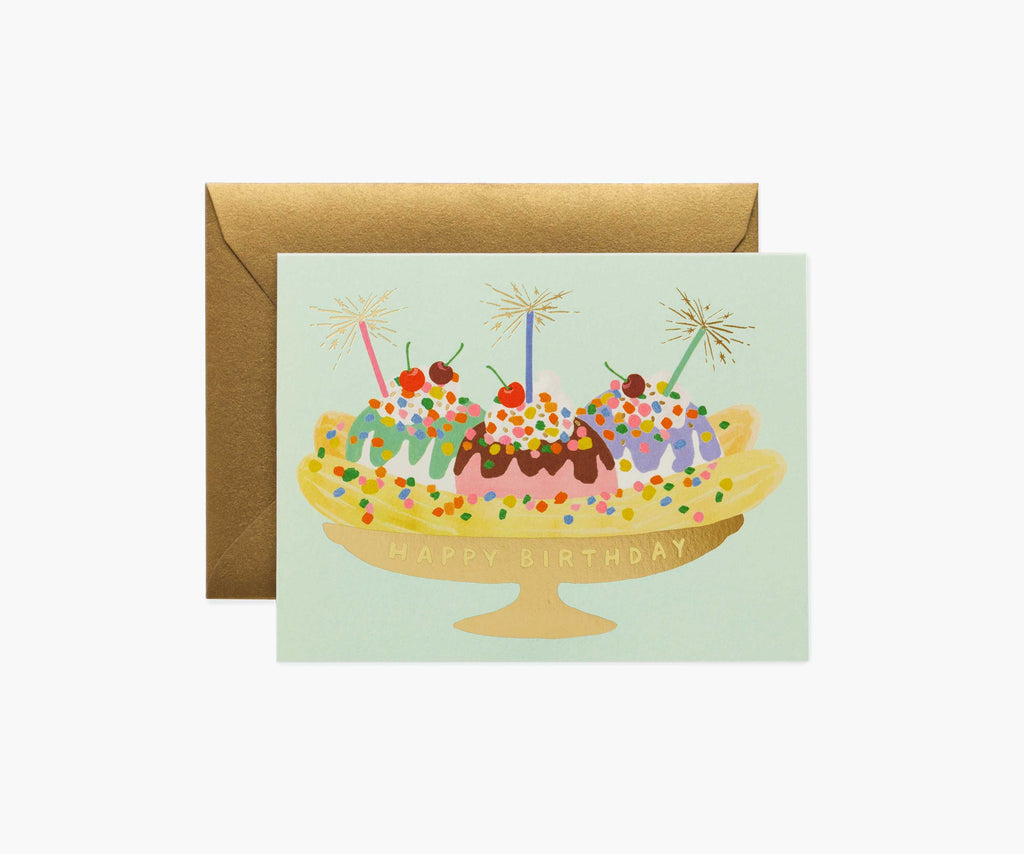 Boxed Set of Banana Split Birthday Greeting Cards | Rifle Paper Co.