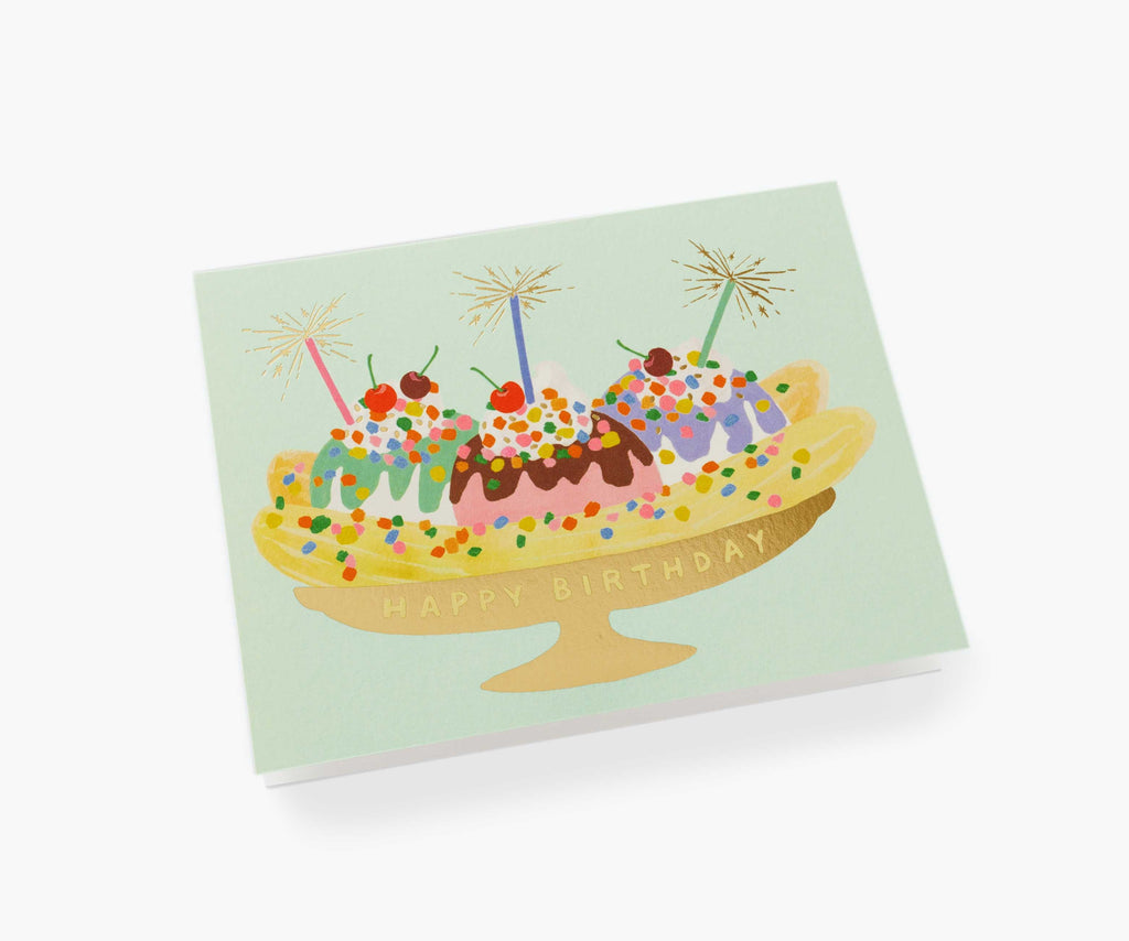 Boxed Set of Banana Split Birthday Greeting Cards | Rifle Paper Co.