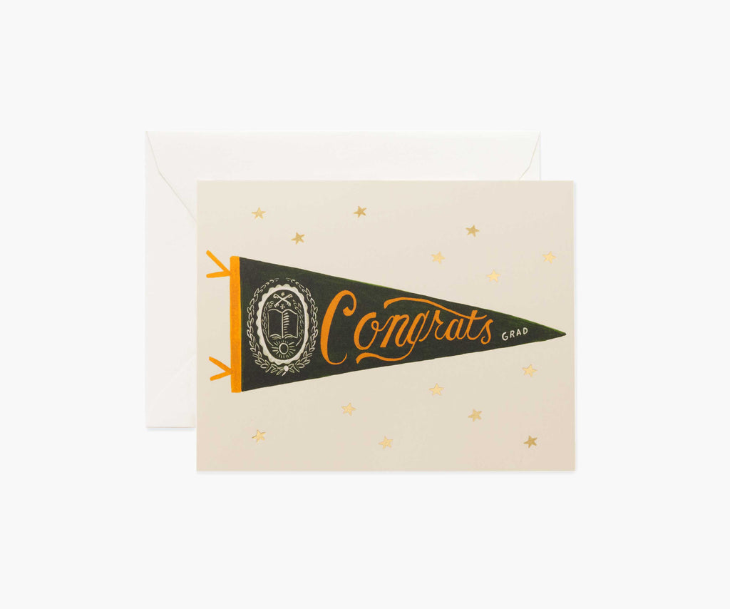 Congrats Pennant Greeting Card – Rifle Paper Co
