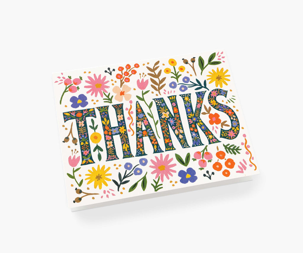 Floral Thanks Greeting Card – Rifle Paper Co