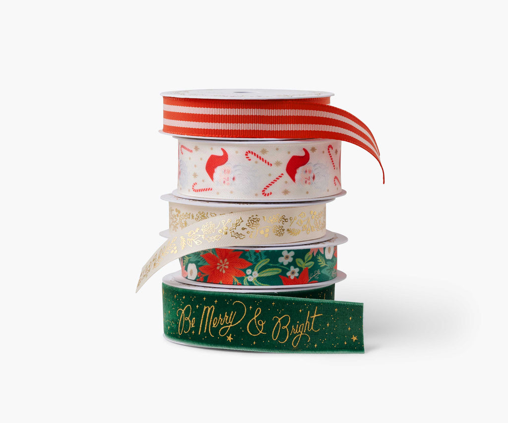 Ribbon Set of 5 - Be Merry And Bright – Rifle Paper Co
