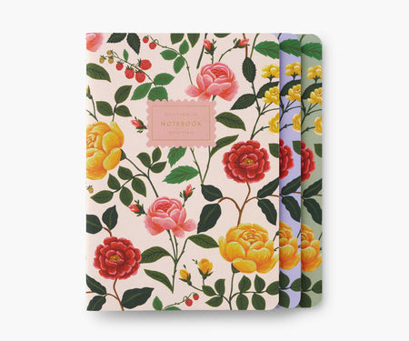 Stitched Notebook Set - Roses – Rifle Paper Co
