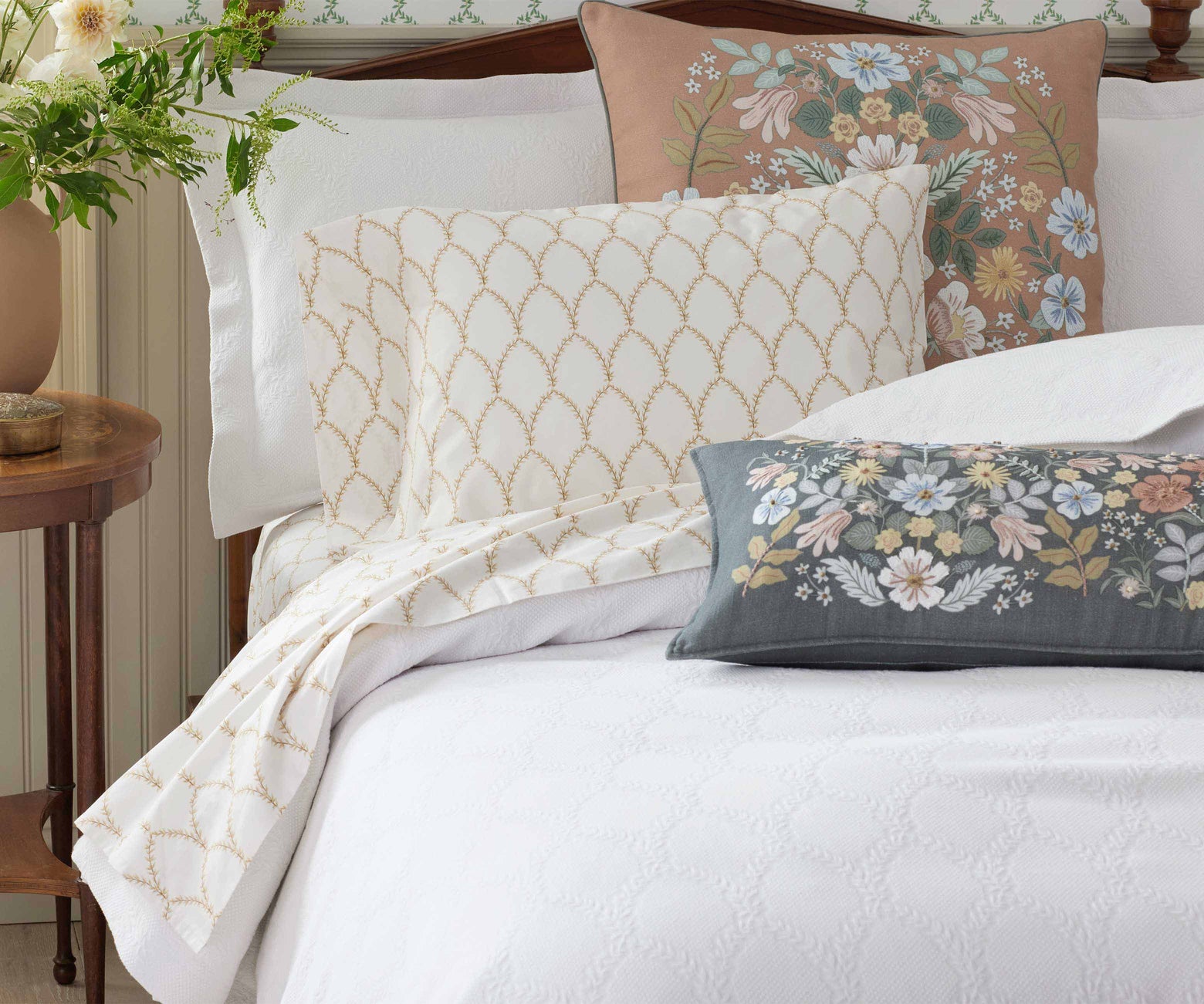 Sateen Fitted Sheet - Peacock Emerald – Rifle Paper Co