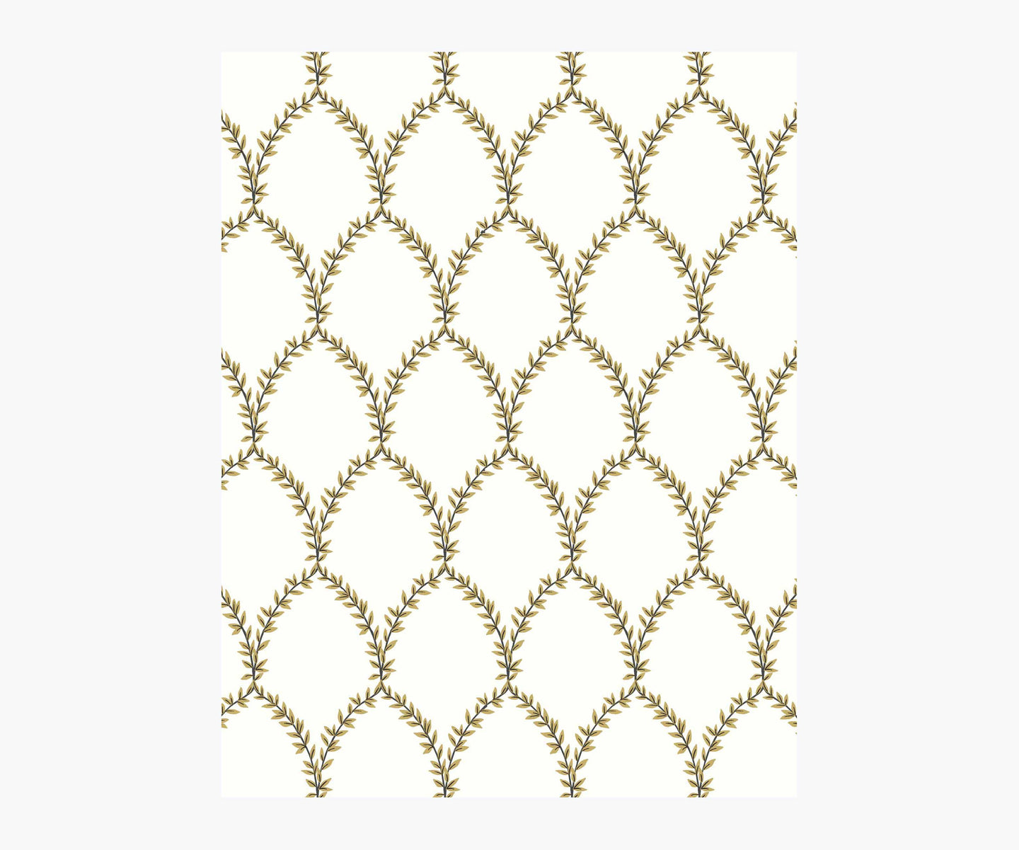 Laurel Wallpaper Sample - Green & White – Rifle Paper Co