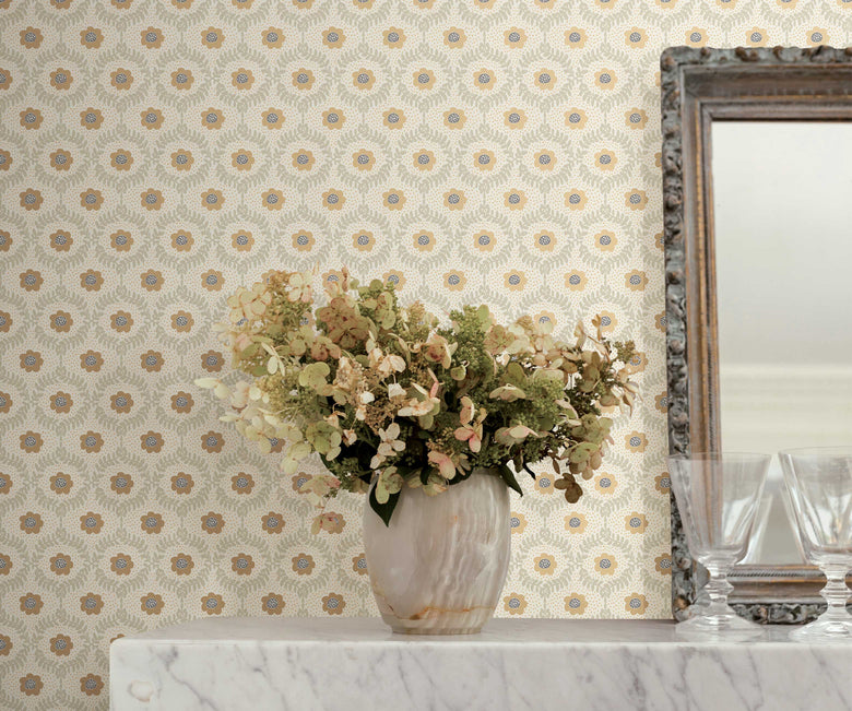 Emma Wallpaper Sample in Linen | Rifle Paper Co.