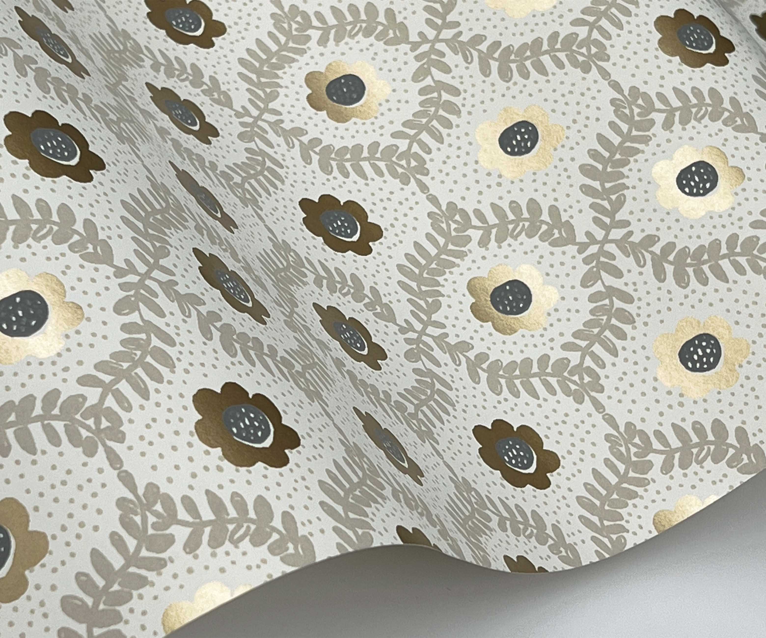 Emma Wallpaper Sample in Linen | Rifle Paper Co.