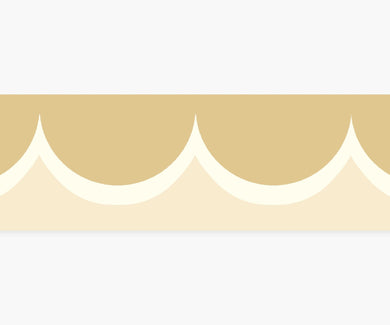 Scallop Trim Wallpaper Border - Linen | Rifle Paper Co.