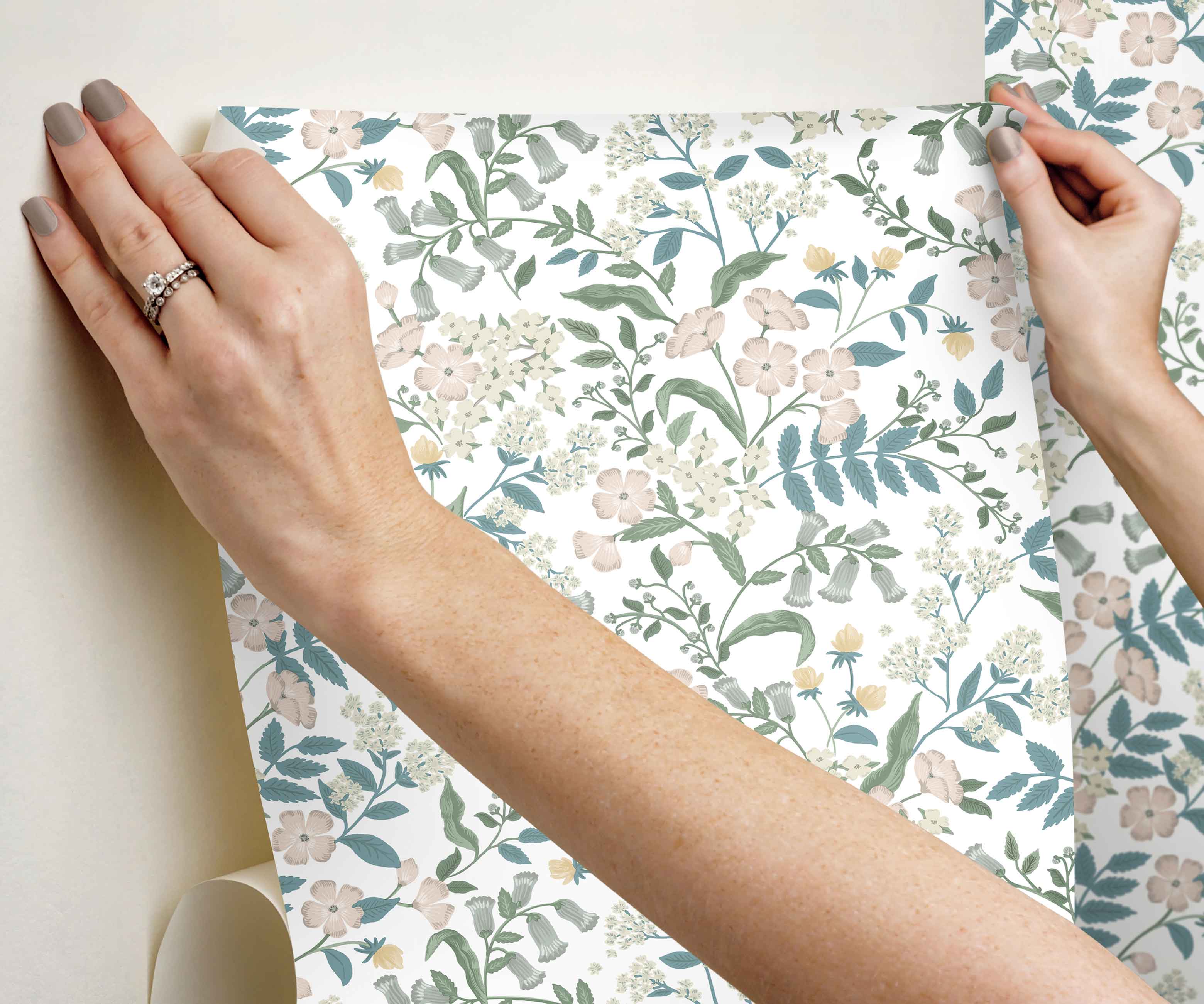 Sweetbrier Blush Peel & Stick Wallpaper | Rifle Paper Co.