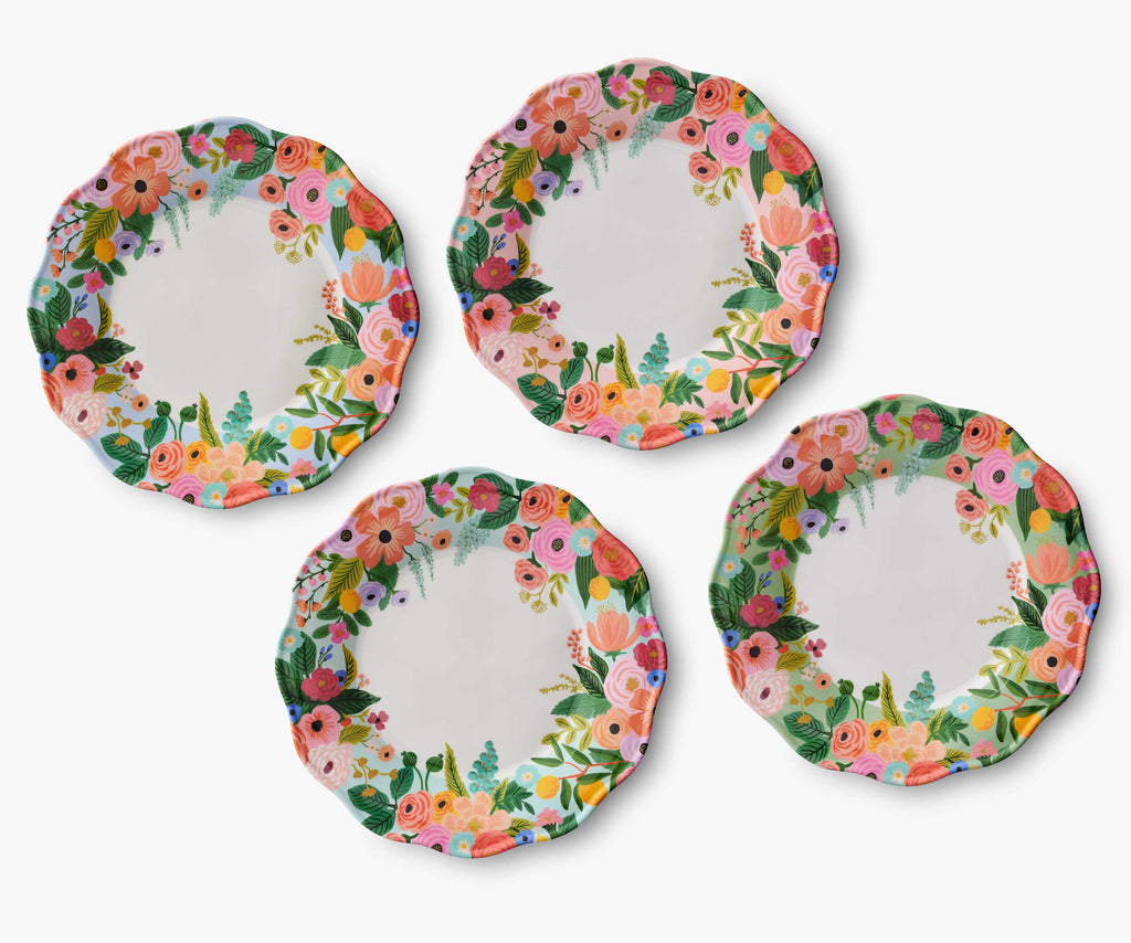 Melamine Assorted Dinner Plates - Garden Party – Rifle Paper Co