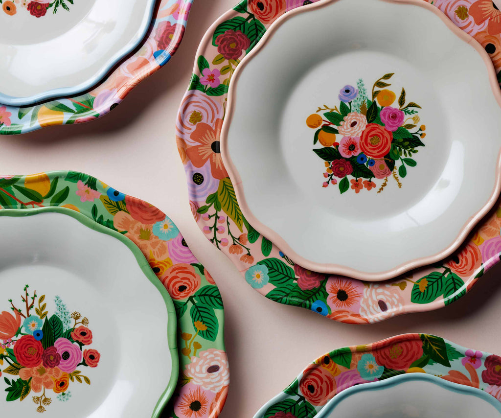 Melamine Assorted Dinner Plates - Garden Party – Rifle Paper Co