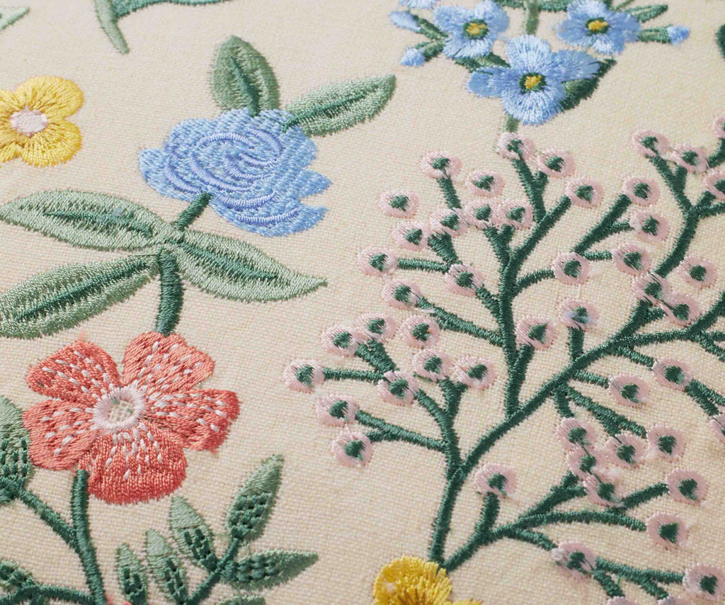 Mayfair Embroidered Pillow - Cream – Rifle Paper Co