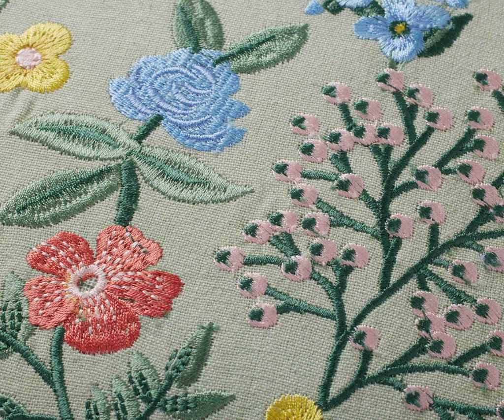 Mayfair Embroidered Pillow - Mint – Rifle Paper Co