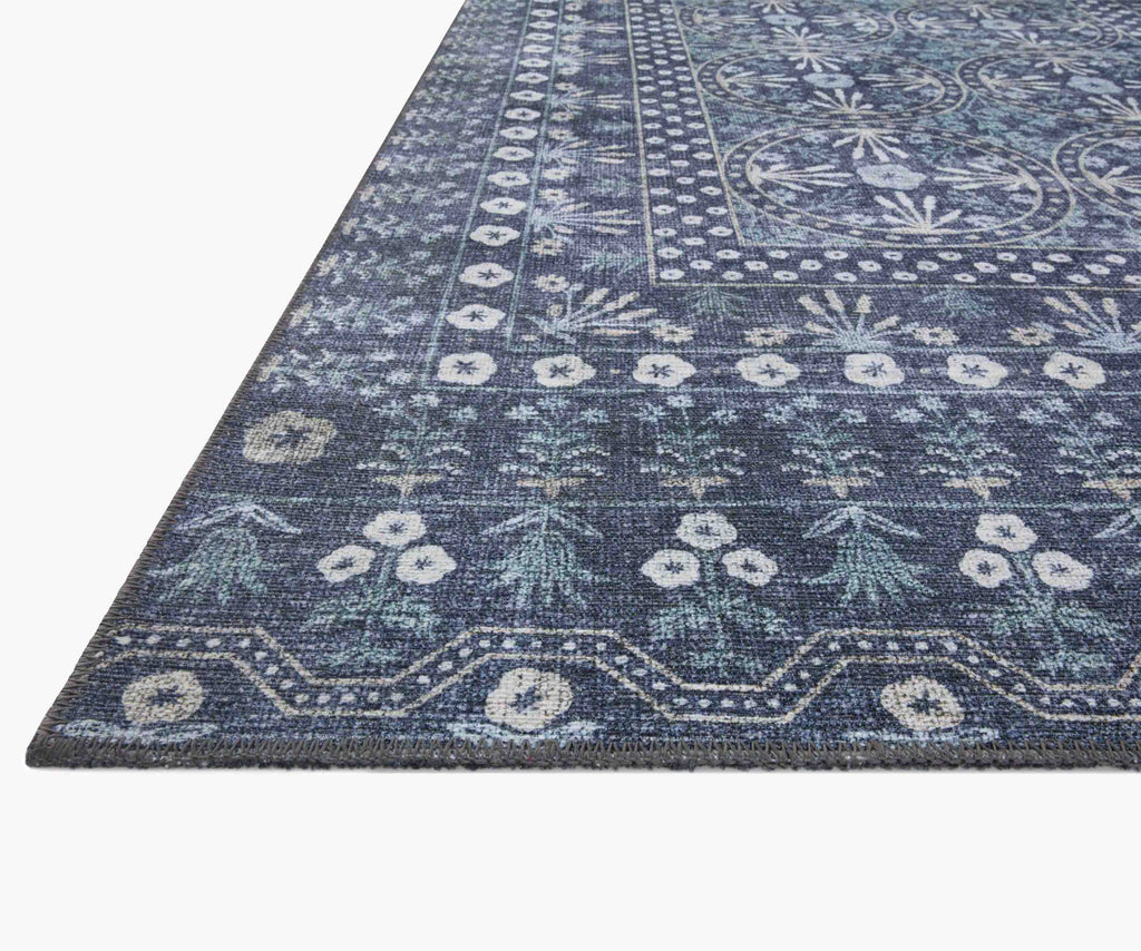 Maison Rosette Power Loomed Rug - Blue – Rifle Paper Co