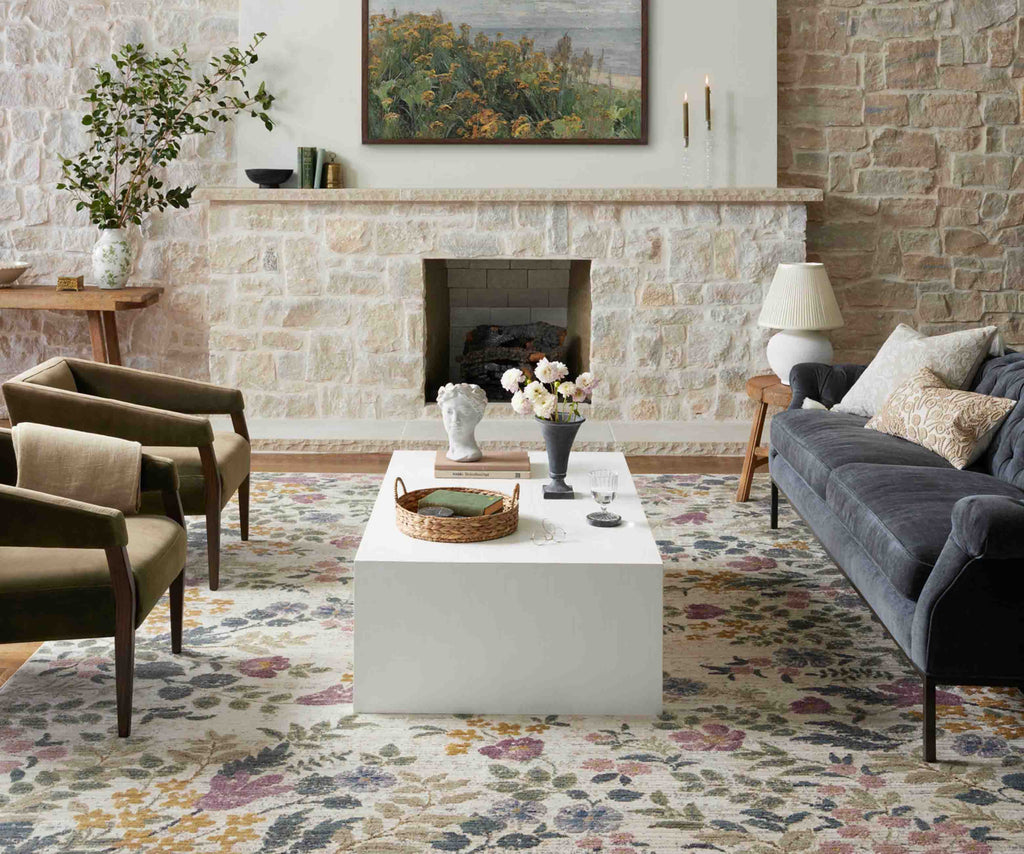 Provence Abbey Power-Loomed Rug - Ivory – Rifle Paper Co