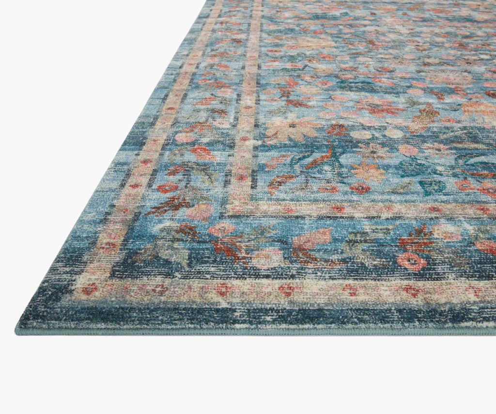 Courtyard Eve Printed Rug - Blue – Rifle Paper Co