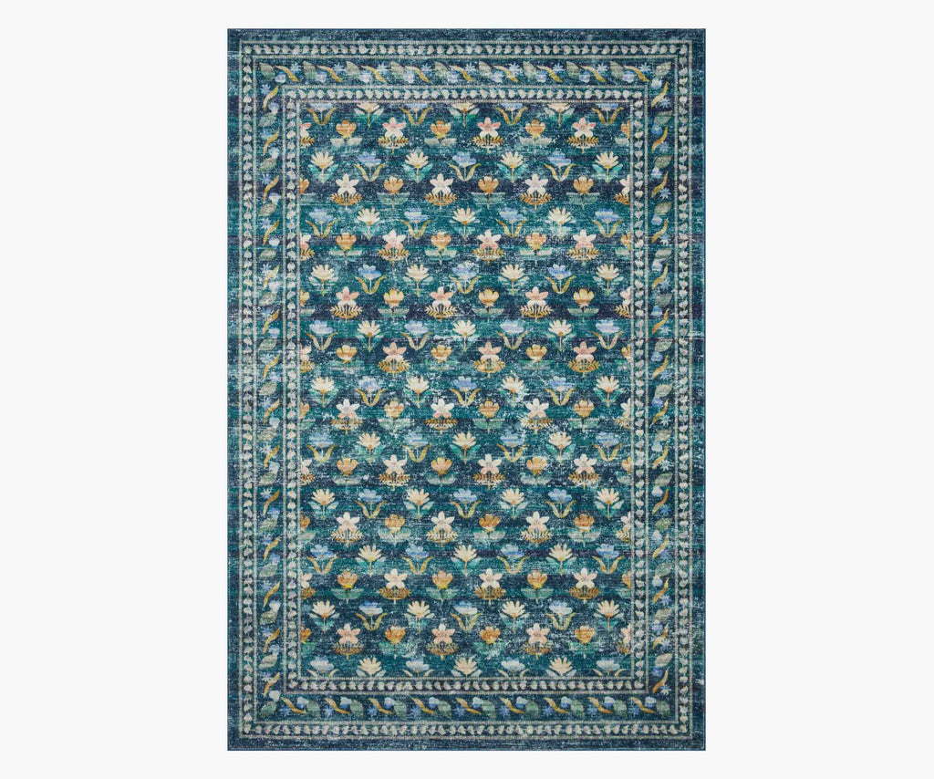 Courtyard Hadley Printed Rug - Emerald – Rifle Paper Co