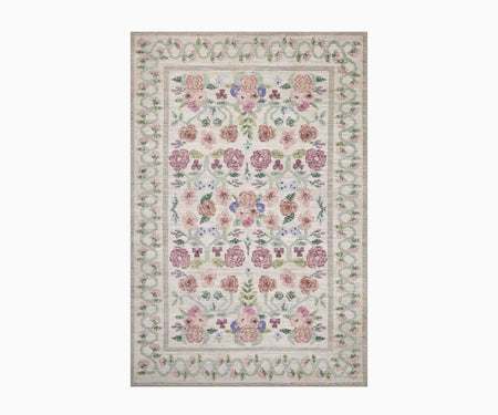 Rosa Power Loomed Rug - Ivory – Rifle Paper Co