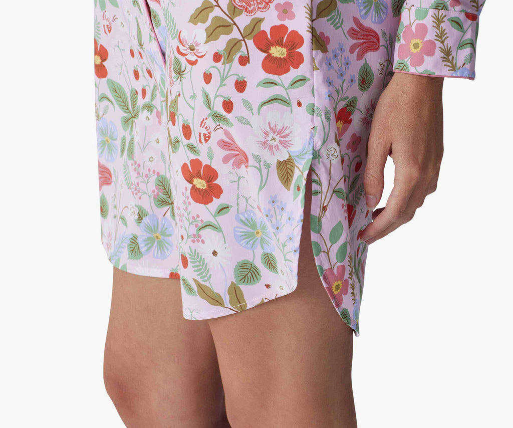 Strawberry Fields Poplin Nightshirt | Rifle Paper Co.
