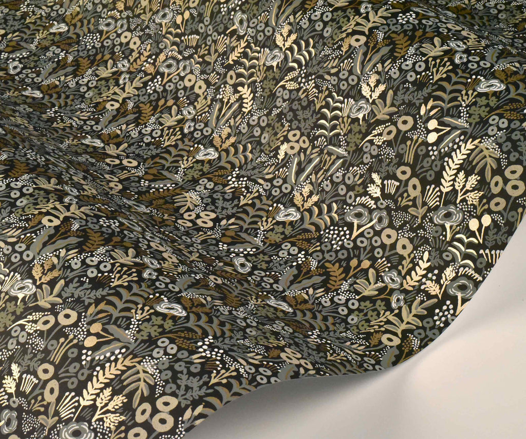 Tapestry Wallpaper Sample - Black Linen – Rifle Paper Co