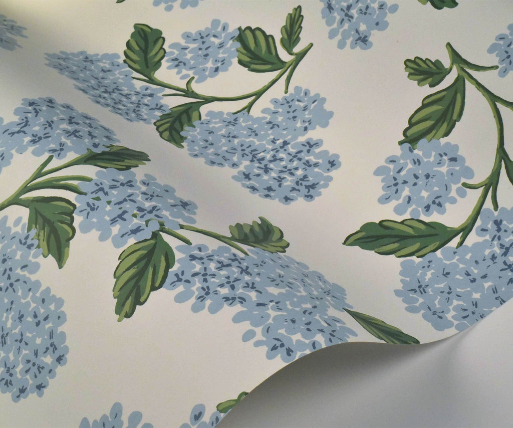 Hydrangea Wallpaper Sample - Blue & White – Rifle Paper Co