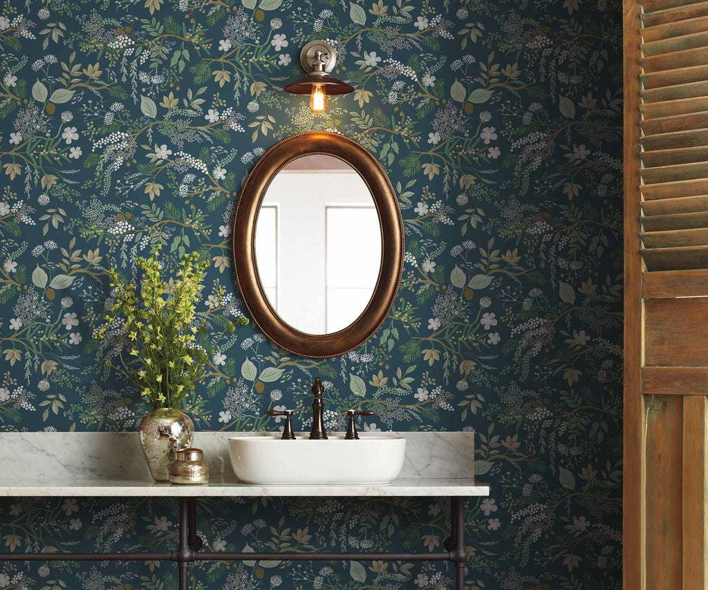 Juniper Forest Wallpaper Sample - Green | Rifle Paper Co.