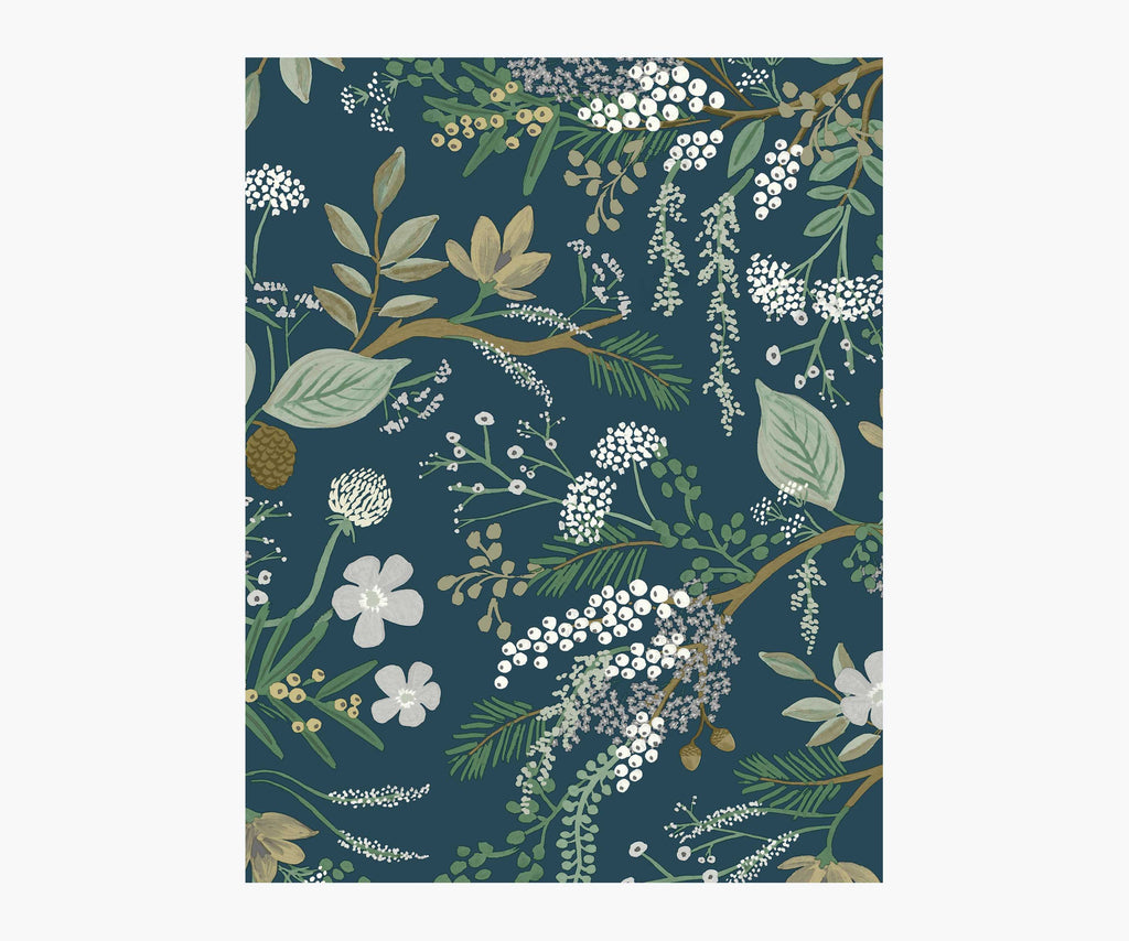 Juniper Forest Wallpaper Sample - Evergreen – Rifle Paper Co