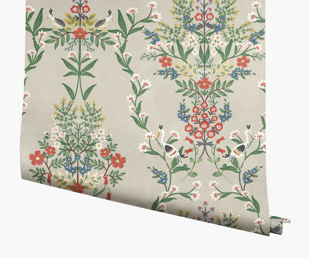 Luxembourg Linen Multi Floral Wallpaper | Rifle Paper Co.