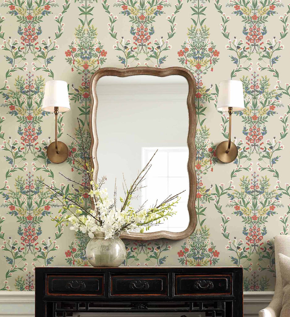 Luxembourg Linen Multi Floral Wallpaper | Rifle Paper Co.