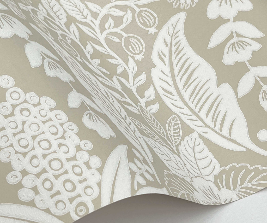Pineapple Damask Wallpaper - Linen – Rifle Paper Co