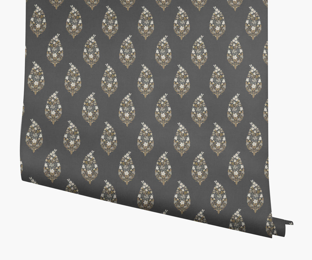 Paisley Wallpaper - Black – Rifle Paper Co