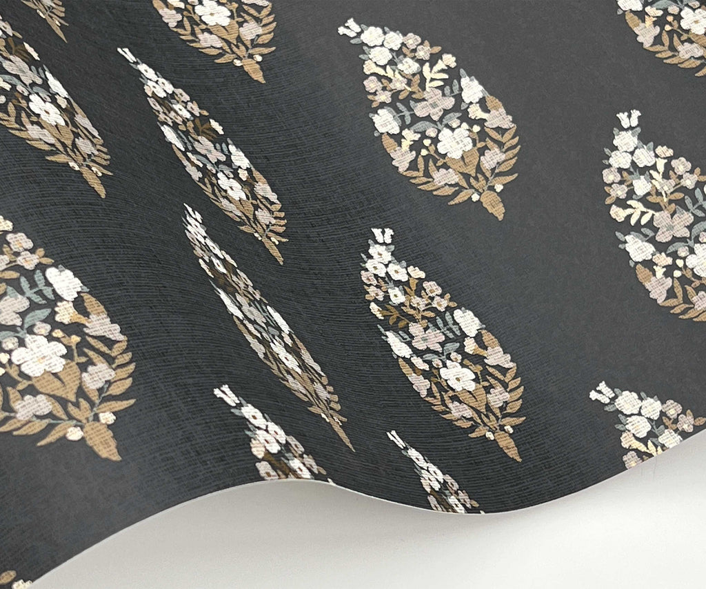 Paisley Wallpaper - Black – Rifle Paper Co