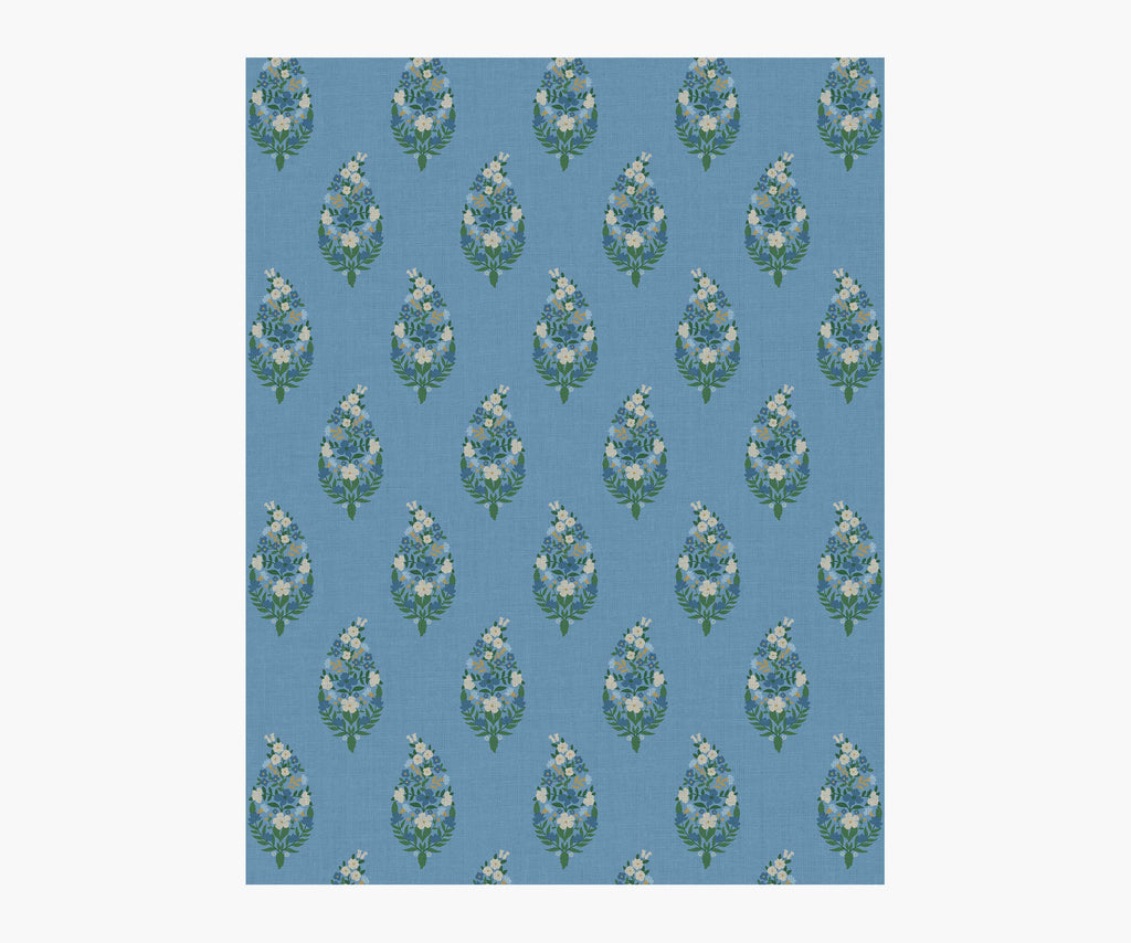 Paisley Wallpaper Sample - Blue – Rifle Paper Co