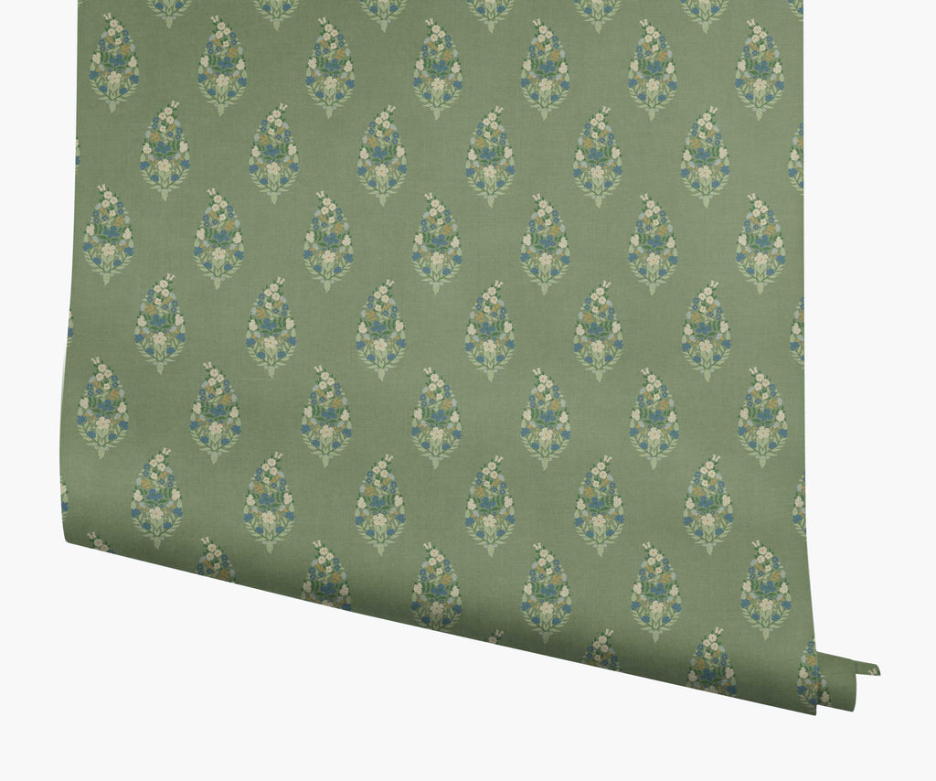 Paisley Wallpaper - Green – Rifle Paper Co