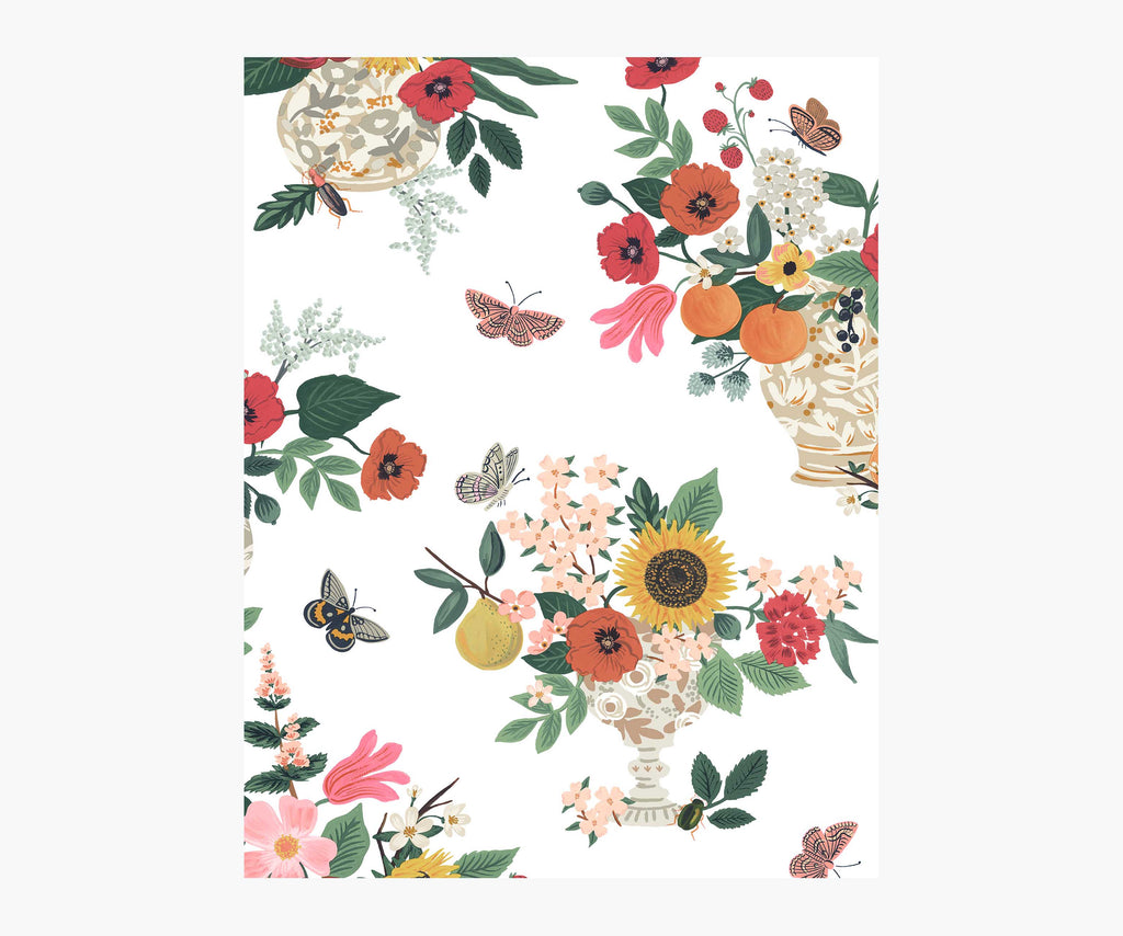 Flower Studies Wallpaper Sample - Rose Multi – Rifle Paper Co