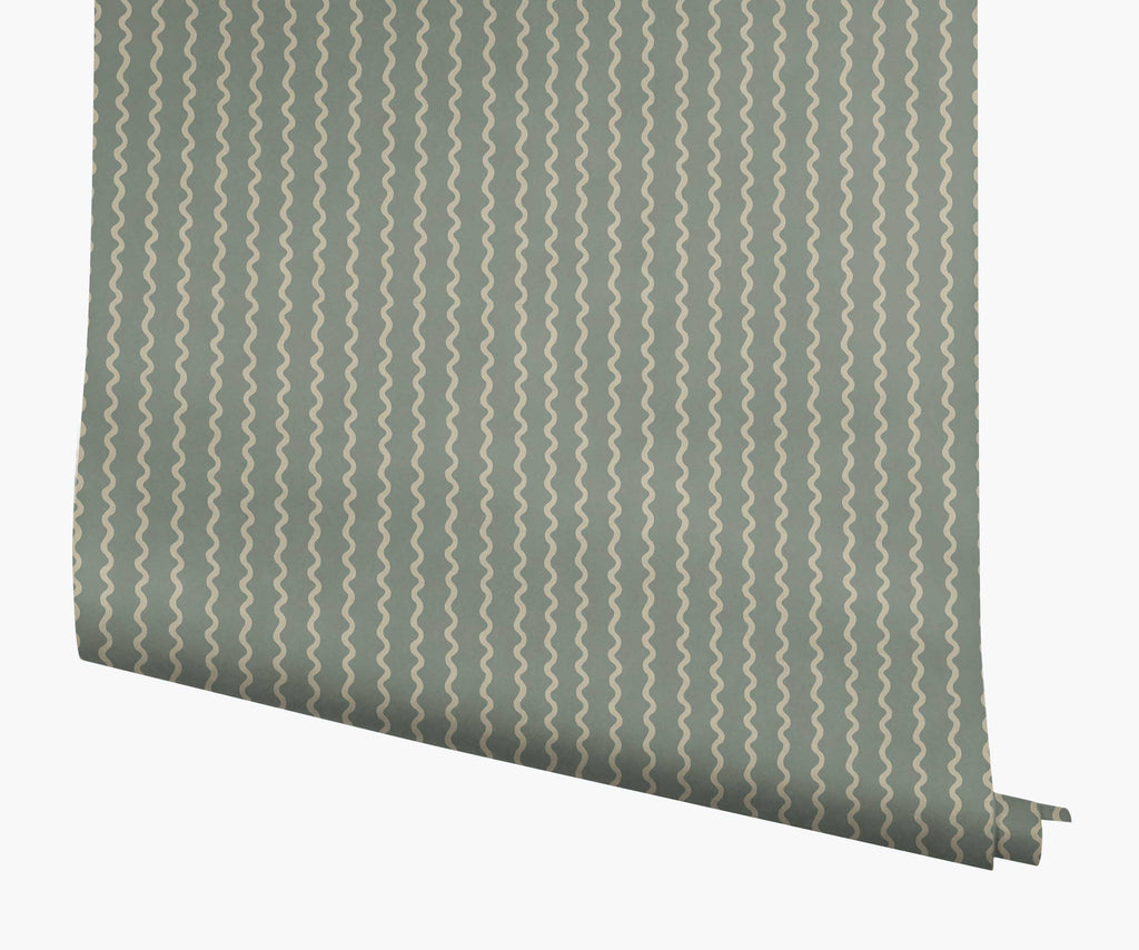 Rickrack Wallpaper - Moss – Rifle Paper Co