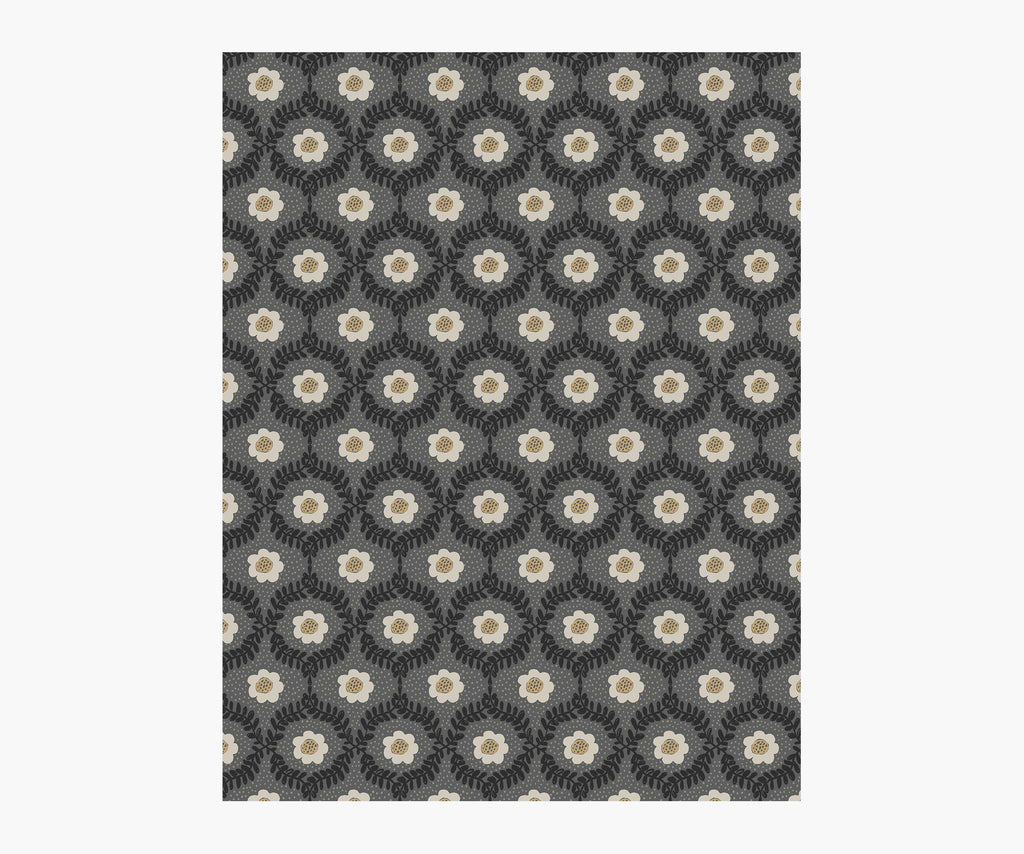 Emma Black Wallpaper Sample | Rifle Paper Co.