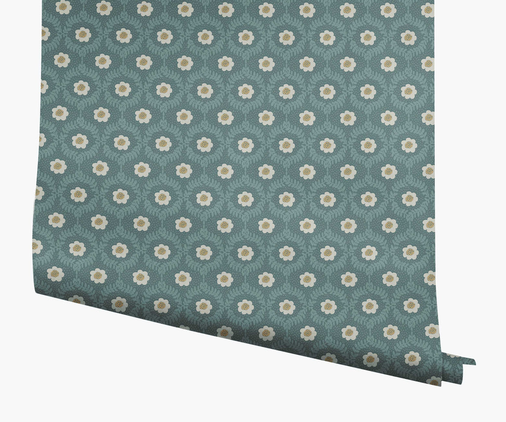 Emma Slate Floral Wallpaper | Rifle Paper Co.
