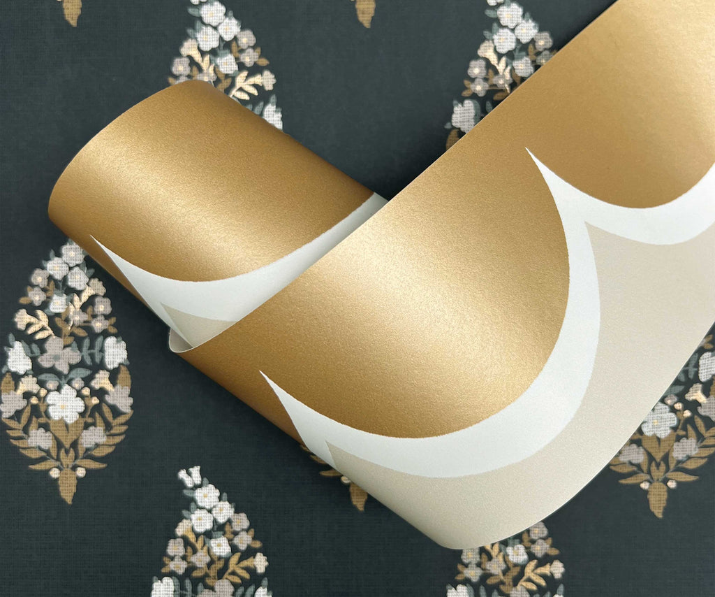 Scallop Trim Wallpaper - Linen – Rifle Paper Co