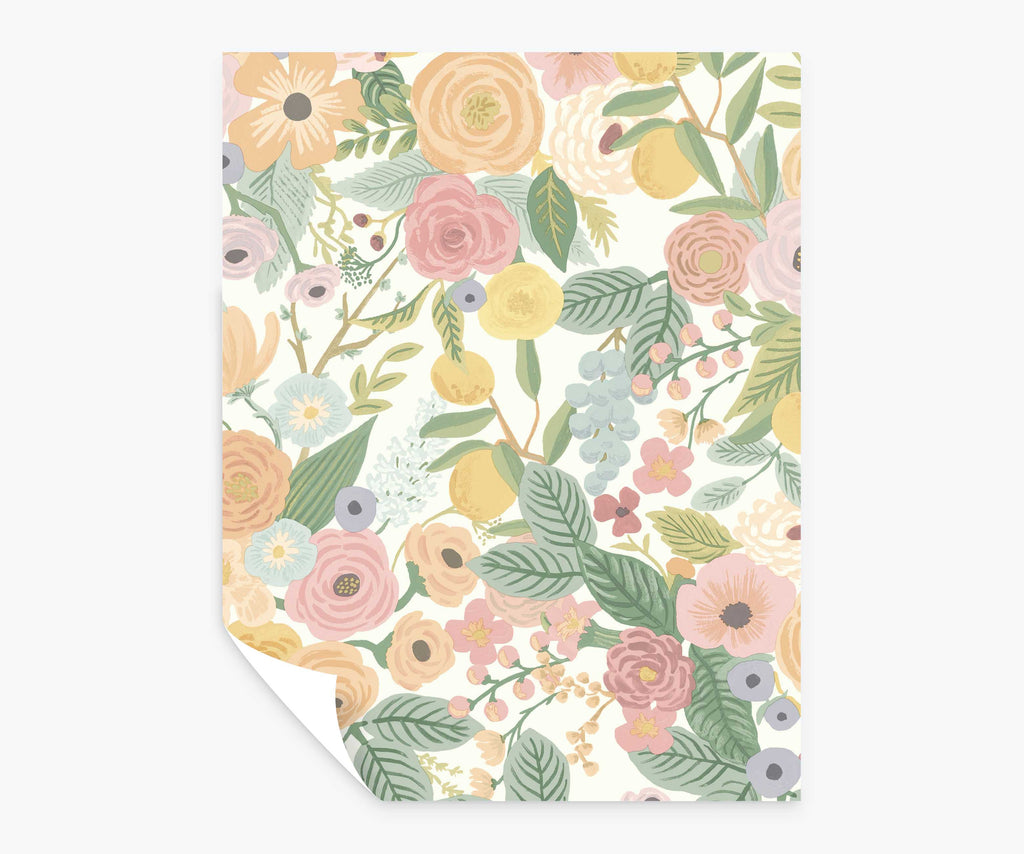 Garden Party Peel & Stick Wallpaper Sample - Pastel Multi – Rifle Paper Co
