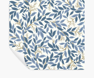Willowberry Peel & Stick Wallpaper Blue | Rifle Paper Co.