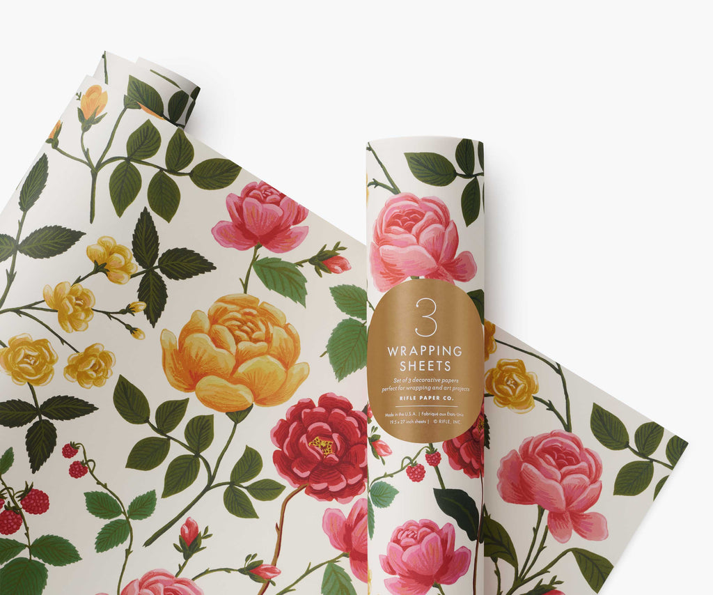 Roses Wrapping Sheets | Floral Gift Wrap | Rifle Paper Co.