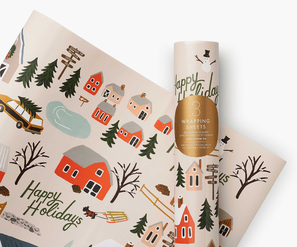 Holiday Wrapping Sheets - Holiday Tree Farm – Rifle Paper Co